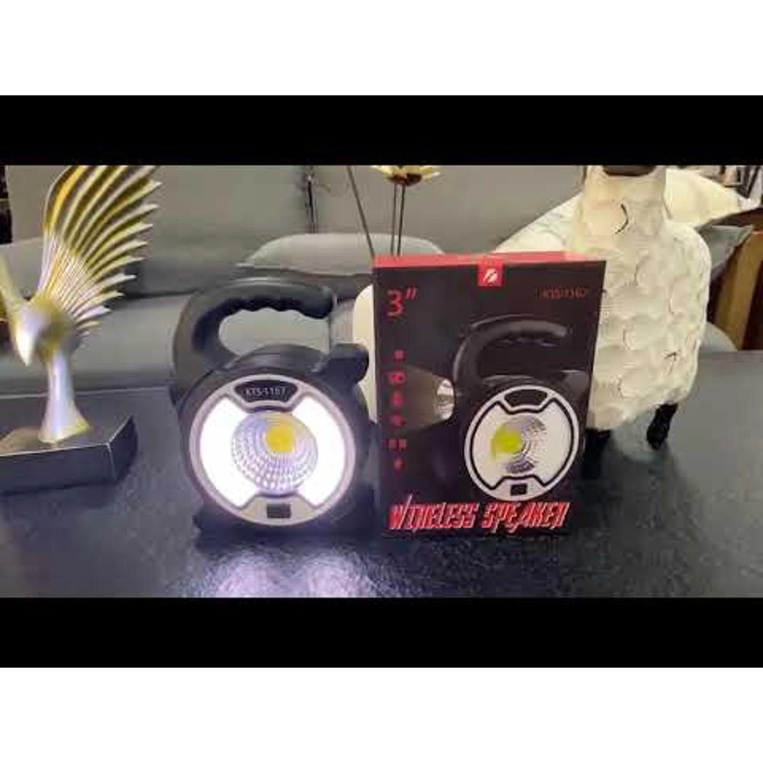 KTS-1167 Bluetooth Wireless 3" Speaker with 3in1 Flashlight Function