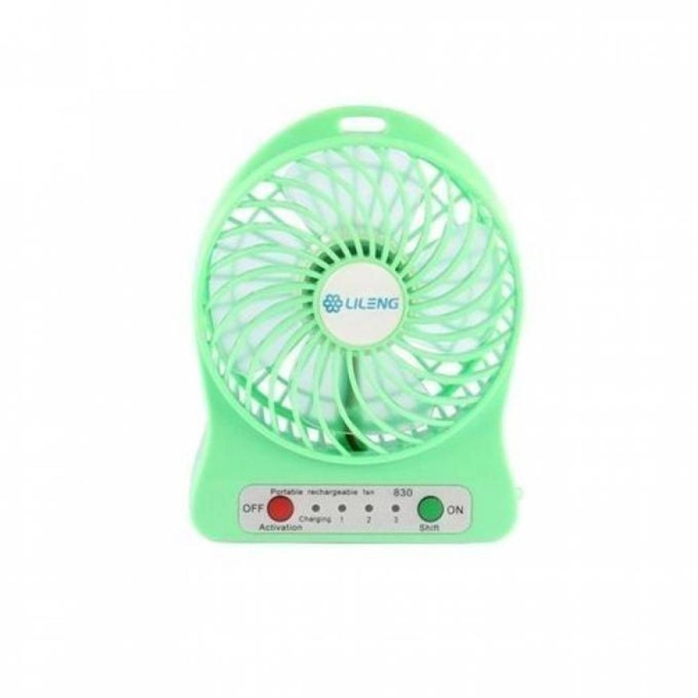 Portable Portable Mini Fan - Green - Hand Fan - Charger Fan