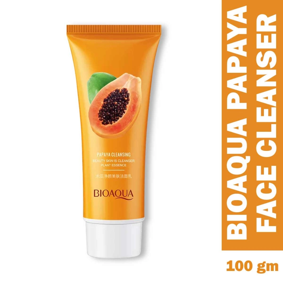 BIOAQUA skin care product papaya moisturizing shrink pore face wash ...