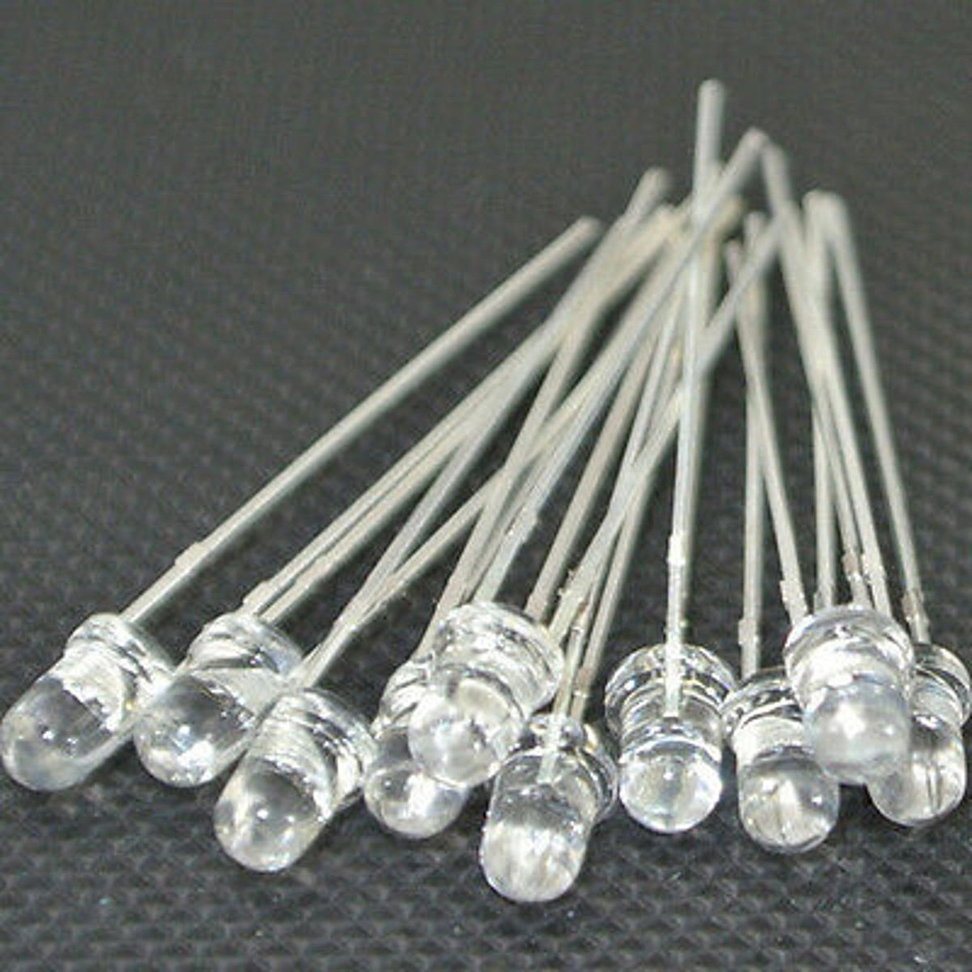 10Pcs-5mm TRANSPARENT LED IR Transmitter LED Sensor 5mm 940nm IR LED ...