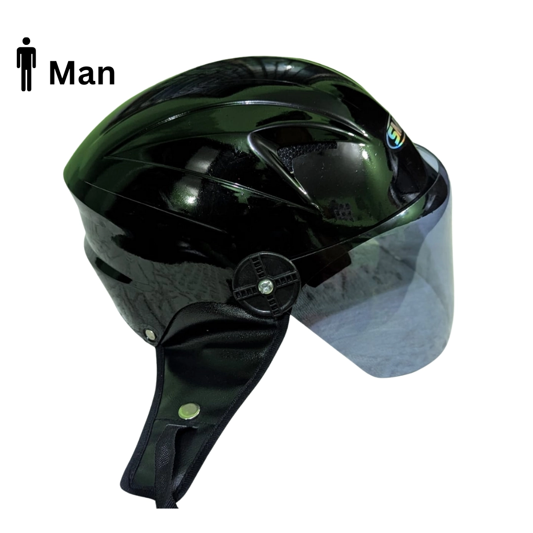 SMS Half Face Damdud Pelion Helmet For Men