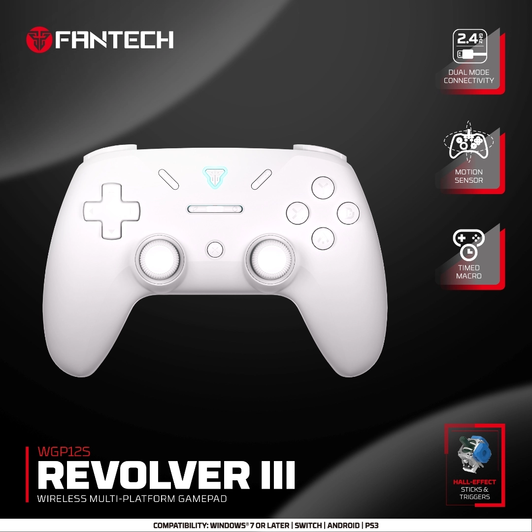 FANTECH WGP12s REVOLVER III WIRELESS MULTI-PLATFORM GAMEPAD Gaming ...