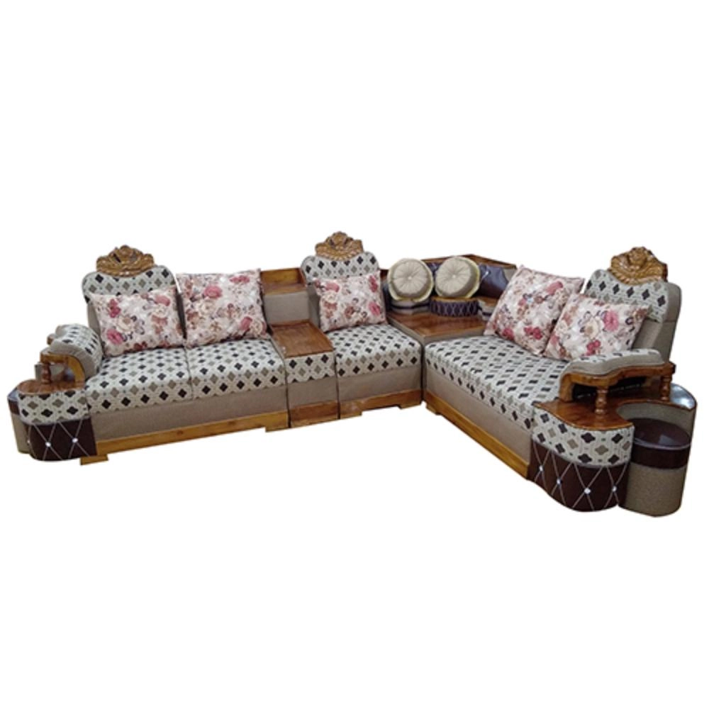 L Corner Sofa set-SA 9901 canadian process wood (oak vinier) 5 seat