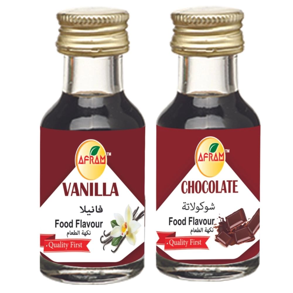 Afram 2 Pieces Chocolate + Vanilla Flavour Essence - 28ml