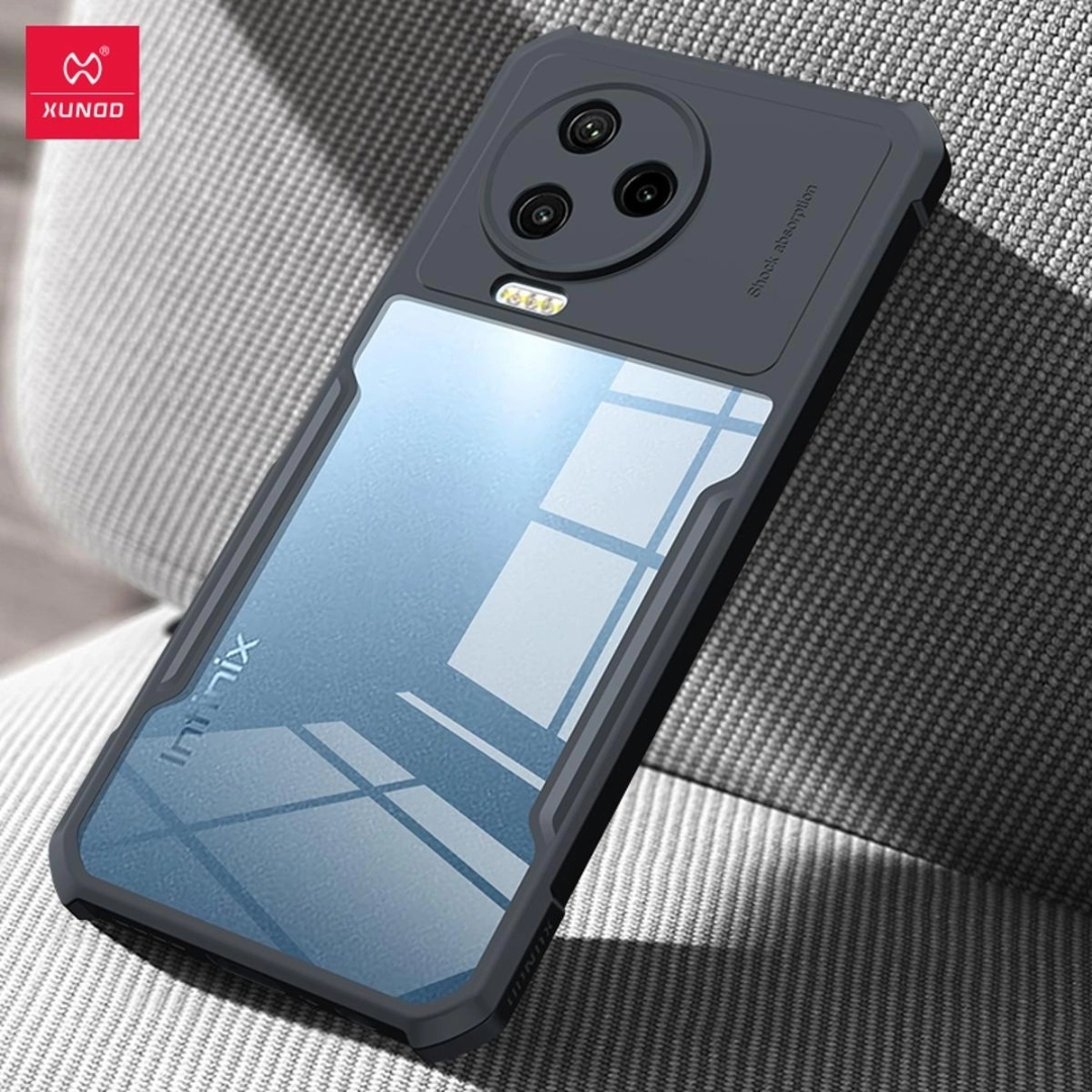 Xundd Back Cover for infinix Note 12 Pro Transparent Hybrid Hard PC ...