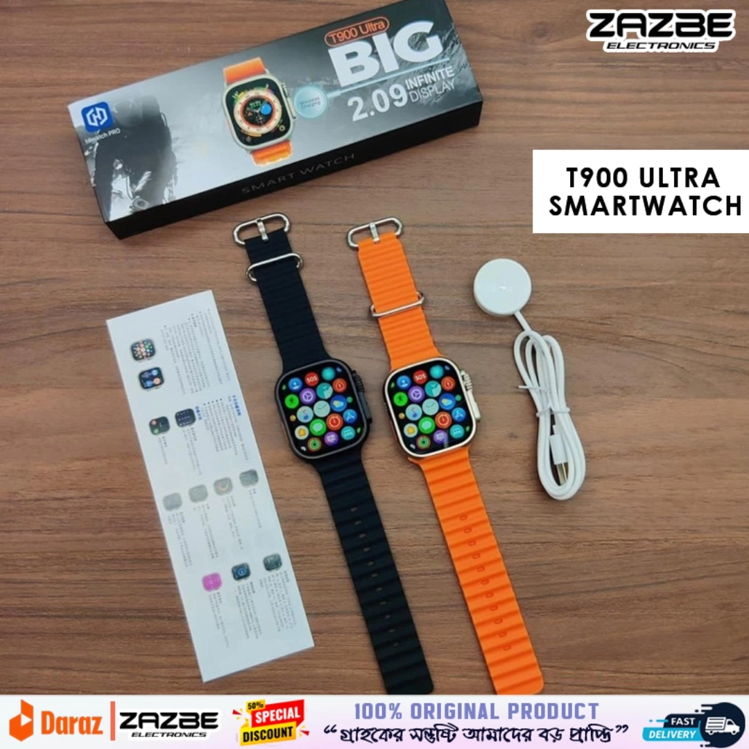 T900 ULTRA Smartwatch 2.09" Hd Screen Bluetooth Calling Pedometer Hear ...