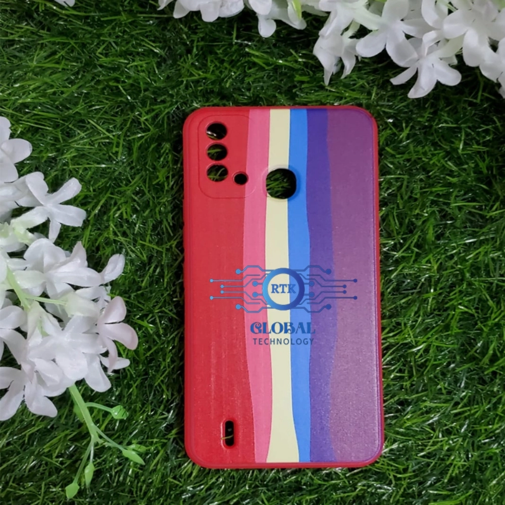 Rainbow Cover For Itel Vision 2S Matte Finished Silicone Cover - Camera ...
