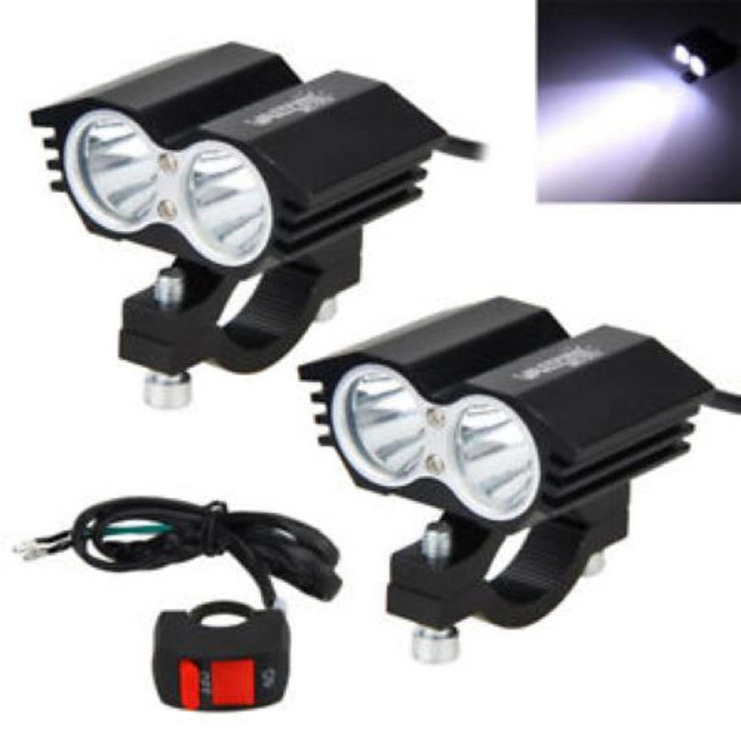 30W Motorcycle LED Headlight ATV T6 Headlamp Driving Fog Spot Lights ...