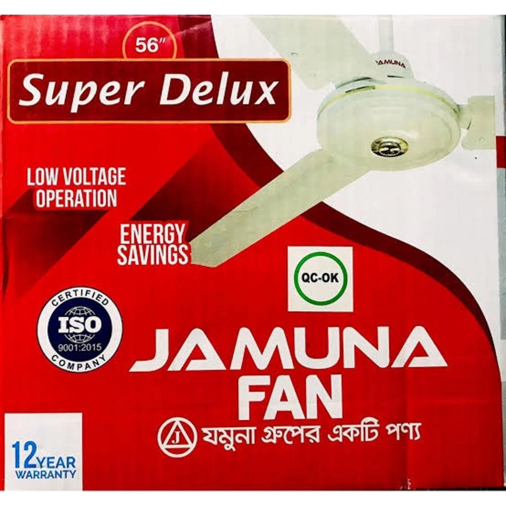 Jamuna Super Delux 56 inch ceiling fan, 12 yrs warranty