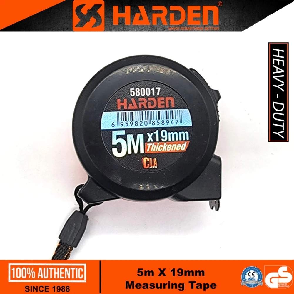 Harden 580017 Measuring Tape 5M x 19mm (Metric and Imperial) Professional Measuring Tools