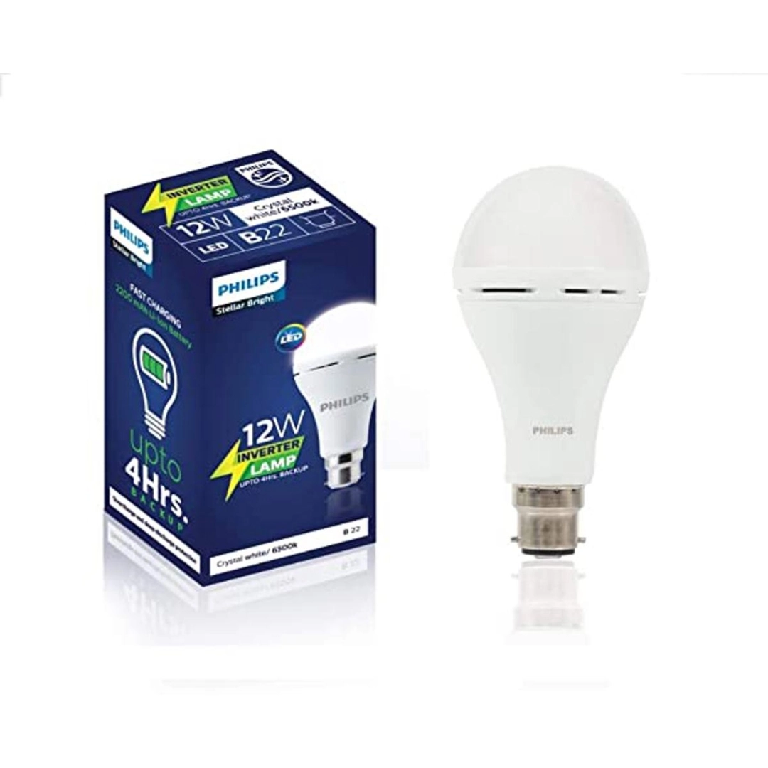 Philips 12W LED Emergency AC/DC Bulb 6500K CDL B22 Pin Type