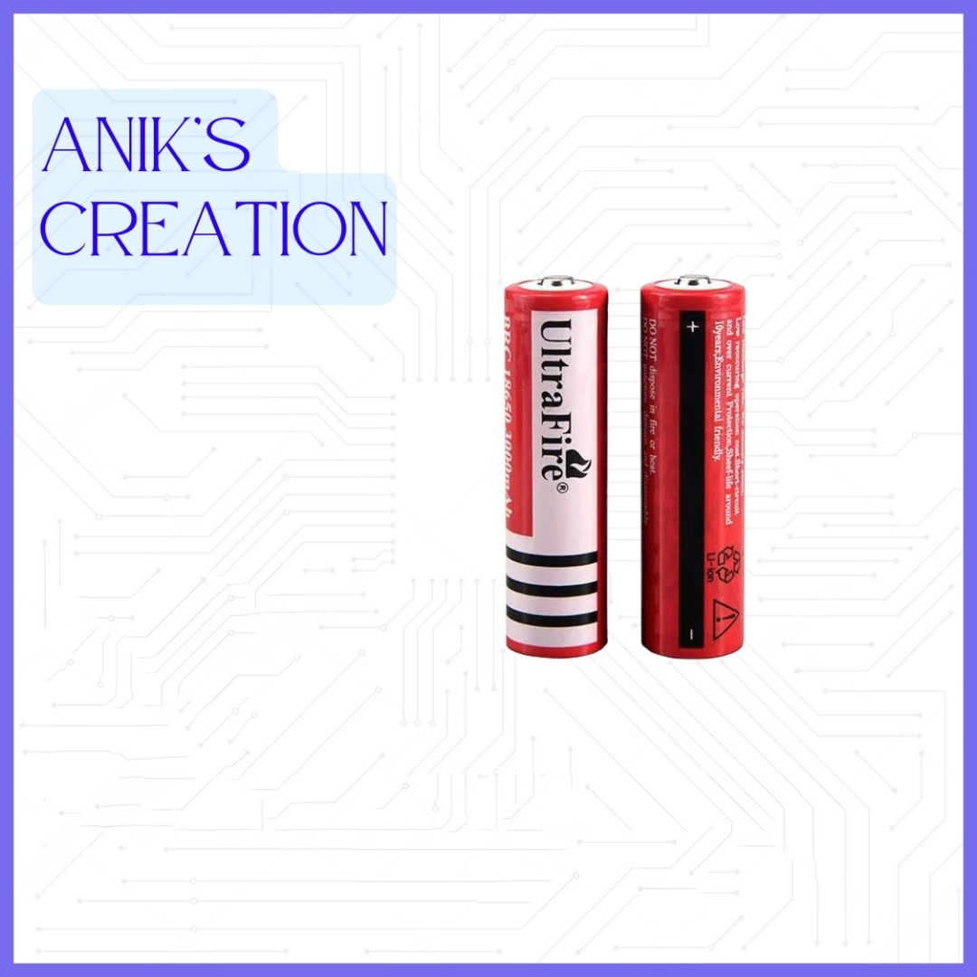 Ultra Fire 18650 Lithium Li-ion Rechargeable Battery (3000-6500)mAh