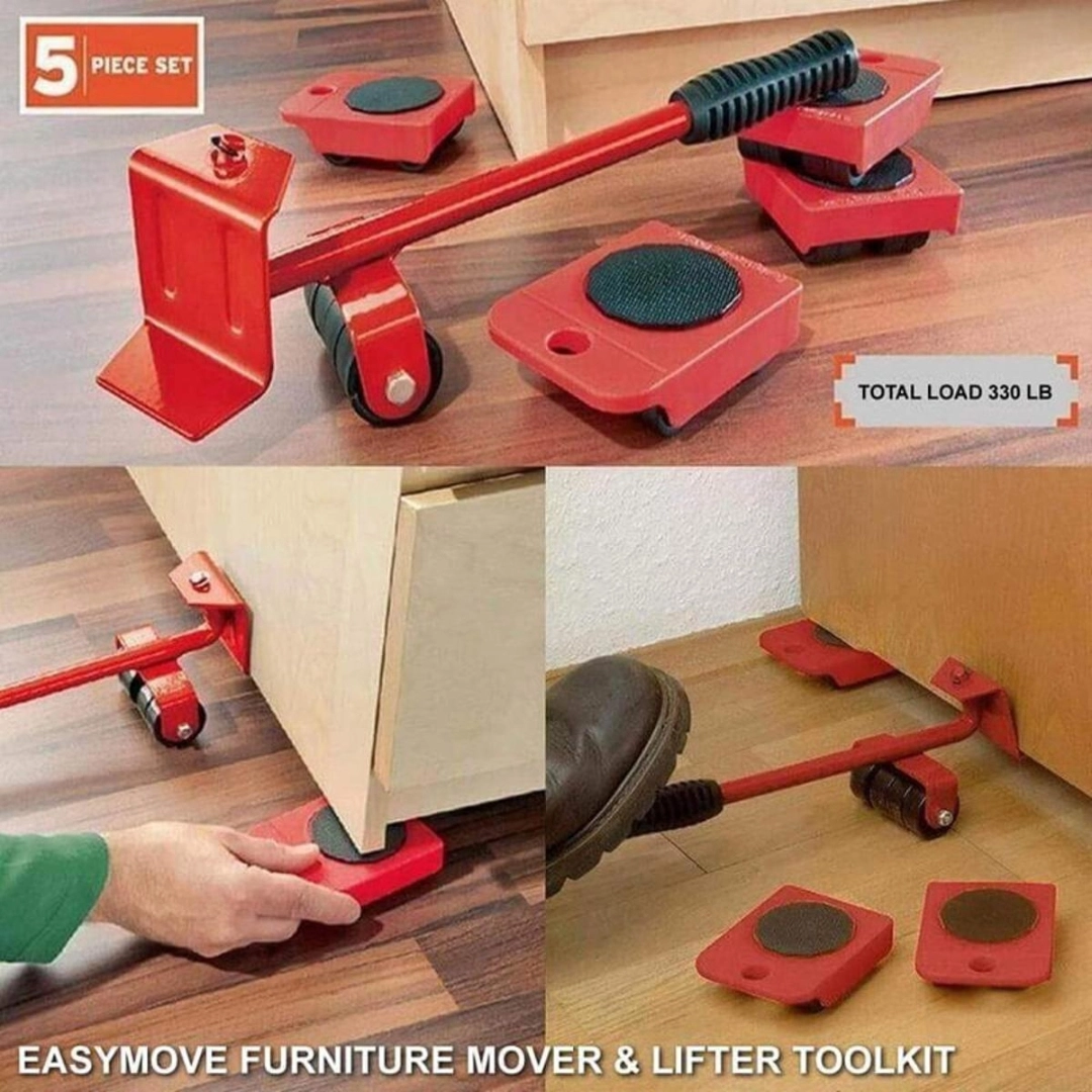 5Pcs Furniture Moving Heavy Hand Tool set Furniture Lifter Mover for ...