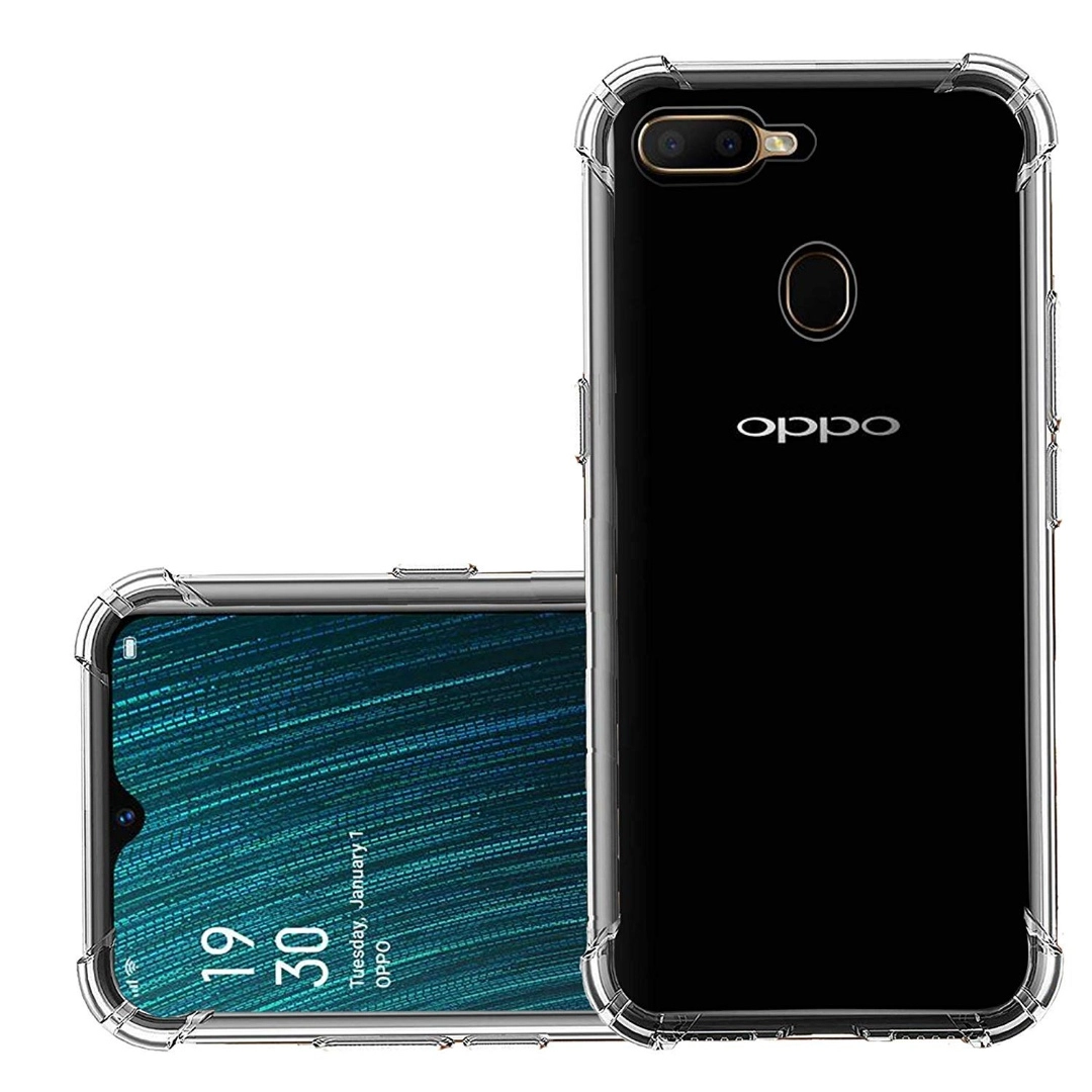 For Oppo A5S Flexible Clear Transparent Soft TUP Back Case Cover With ...