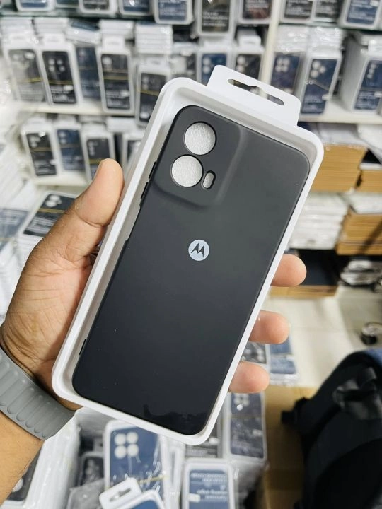 Motorola G34 Silicone Back Case with Camera Protective Soft Touch ...