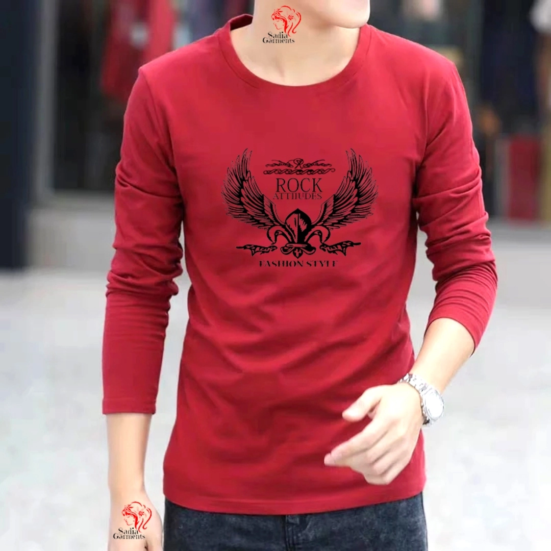 Lemon Color (Lime Green) Men's Comfortable Full Sleeve T Shirt Jersey ...