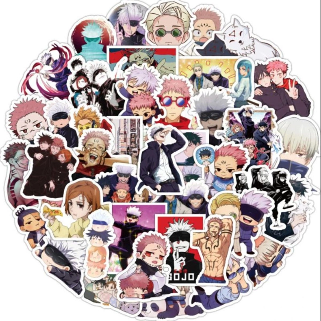 60Pcs/Pack Jujutsu Kaisen PVC Waterproof Stickers For PhoneLuggage ...