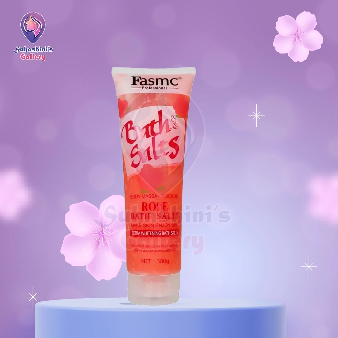 Fasmc Rose Bath Salts Body Massage Scrub - 380G