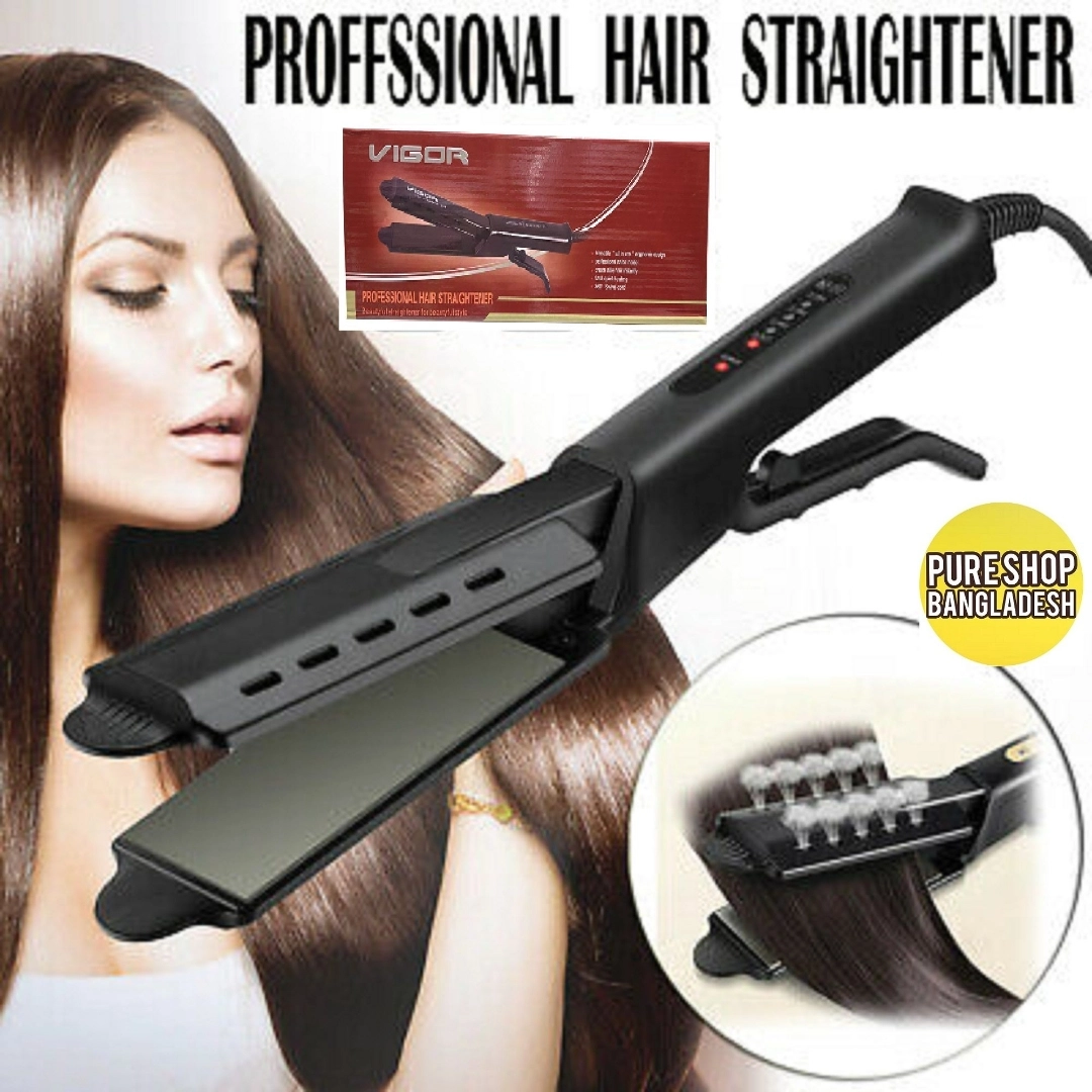 VIGOR V 908 Fast Hair Straightener Professional Hair Iron, Heavy Duty ...