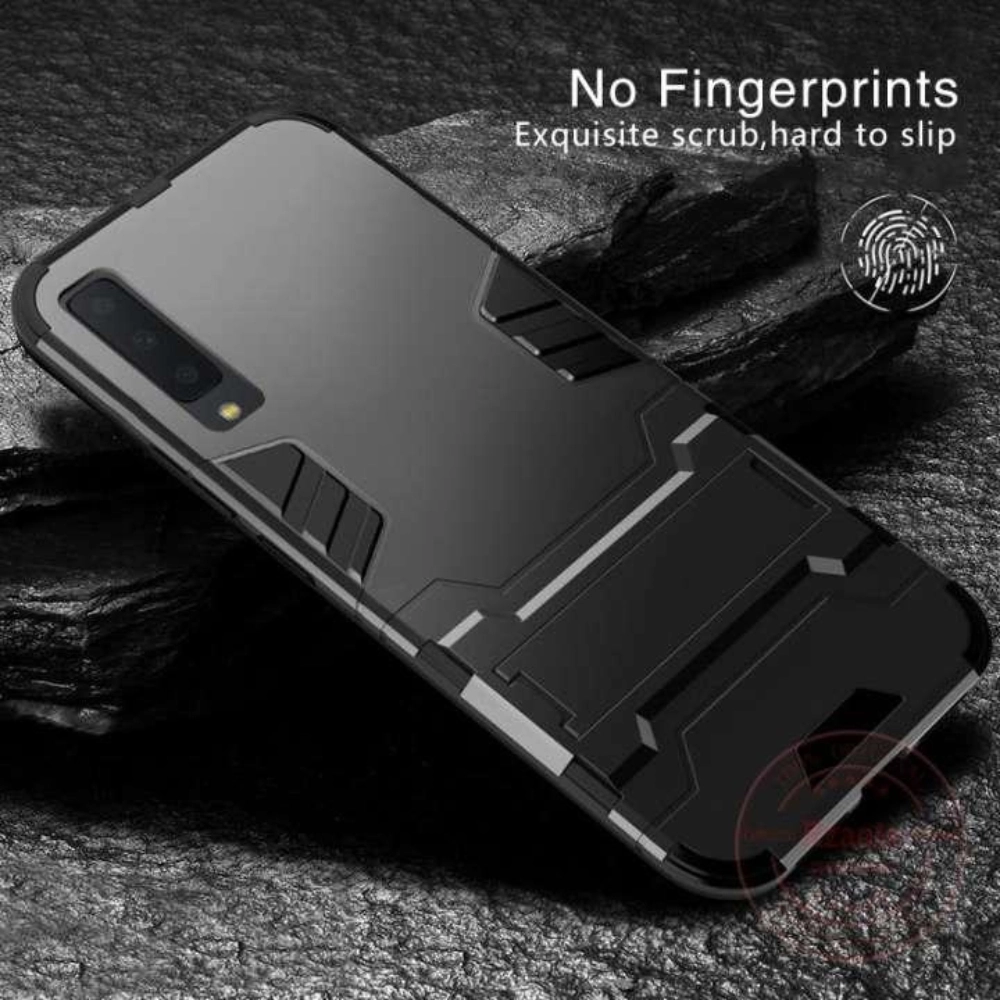 Samsung Galaxy A7 (2018) - iRonman Armor Kickstand Back Phone Case ...