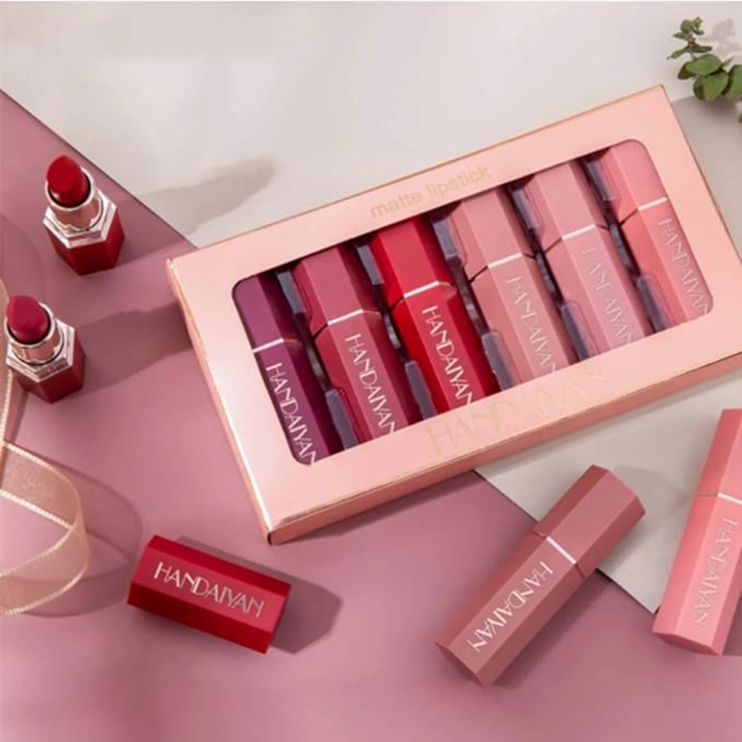 Handaiyan Matte Lipsticks 6 Pcs. 1packet