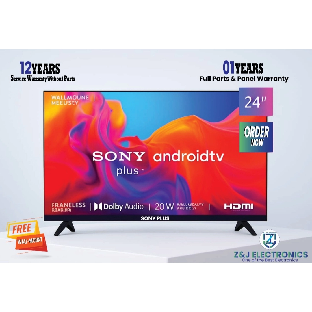 Sony Plus 24 Inch Smart Android Wi-Fi Hd Ready Led Tv 4K Supported ...