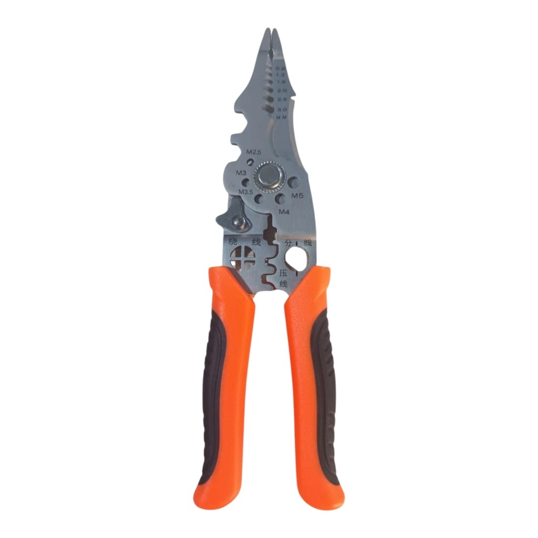 Multifunctional Wire Stripper Crimper Cable Cutter Pliers, Stainless ...