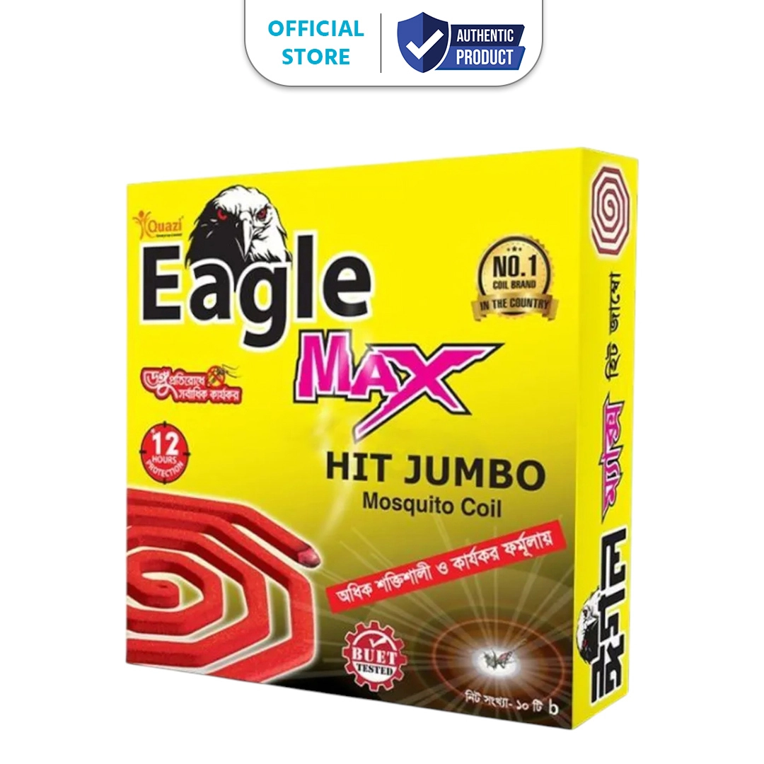 Eagle Max Hit Jumbo Mosquito Coil – 10 Pcs
