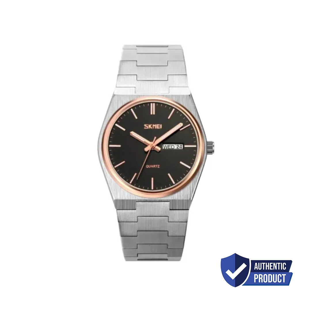 Skmei 9288 Stainless Steel luxury Watch for Men’s - Black Gold