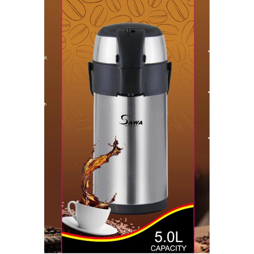 24 Hours hot and cold Large Capacity Stainless Steel thermos 5 Liters ...