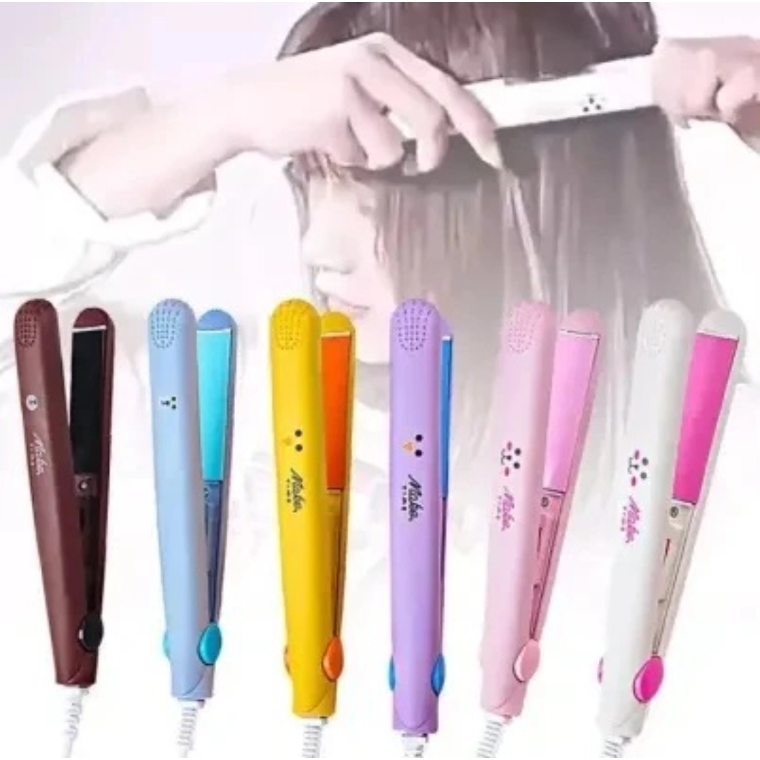 Mini Hair Straightener Multicolor Flat Iron Curler Ceramic Tourmaline ...