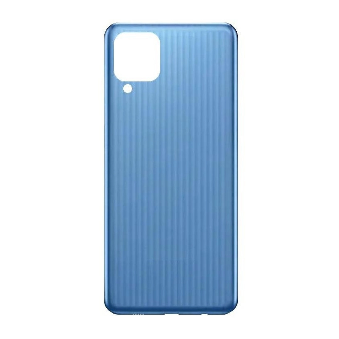 For Samsung Galaxy M12 Phone Battery Back Cover Backshell Glass Battery ...