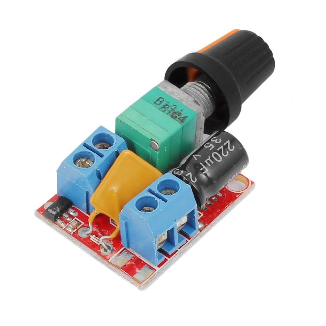 Mini PWM 5A 90W PWM 12V DC Motor Speed Controller Module DC-DC 4.5V-35V Adjustable Speed Voltage ...