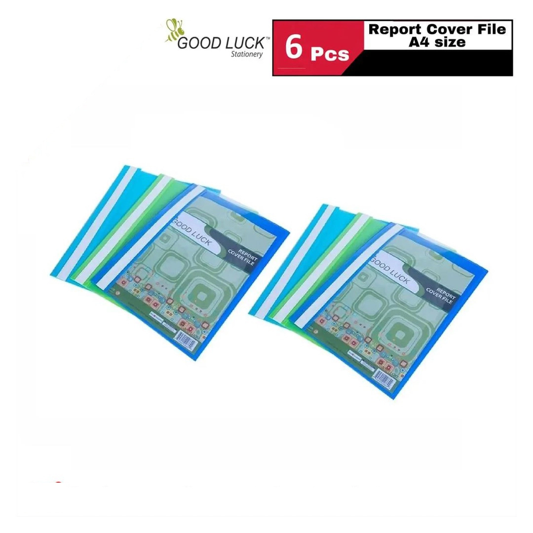 Good Luck Report Cover File A4 Paper Size 6 pcs