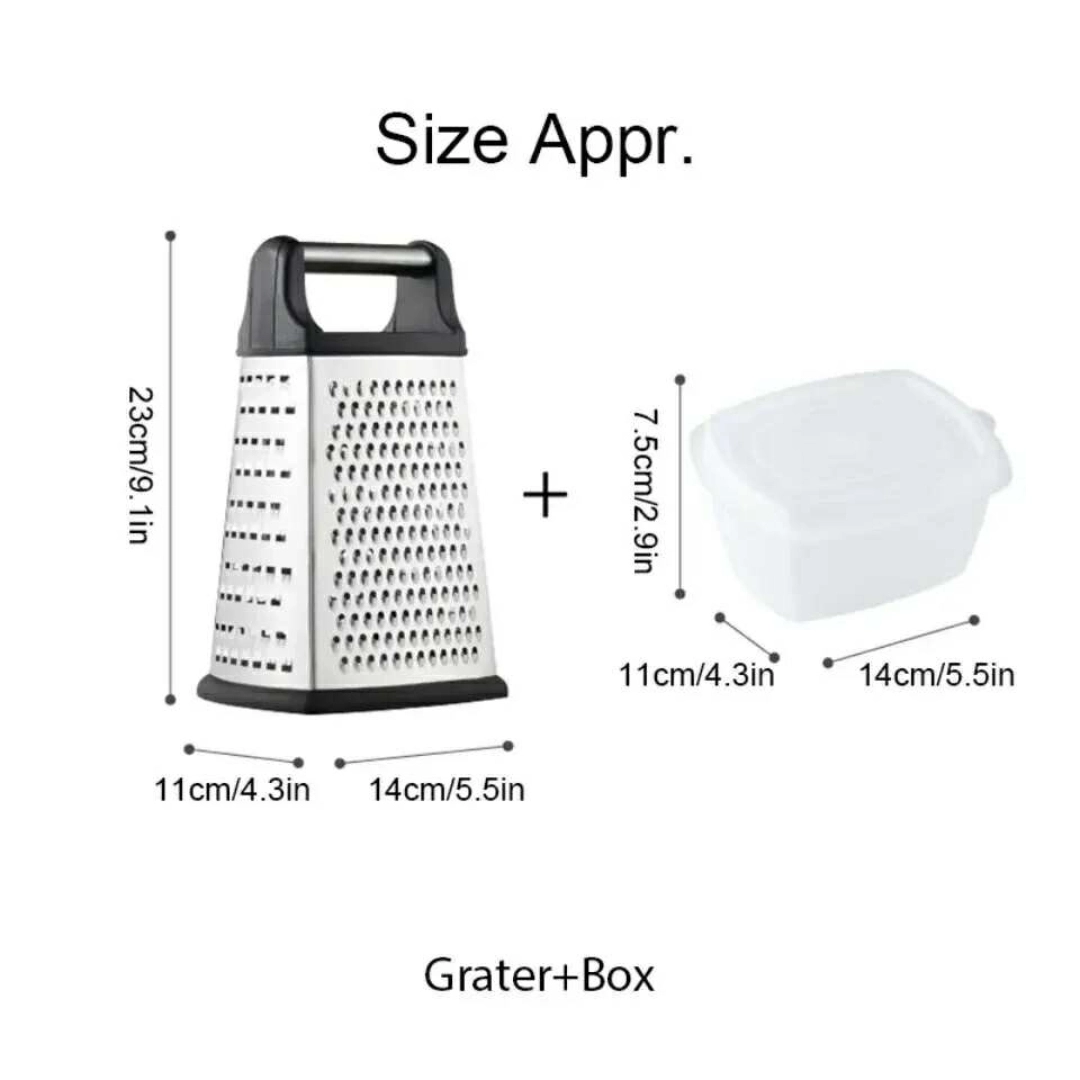 Multifunctional 4‑Sided Box Grater