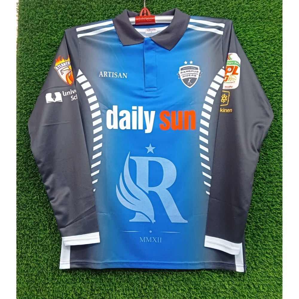 Rangpur Riders New BPL Jersey Cricket Jersey Full Sleeve Collar Jersey ...