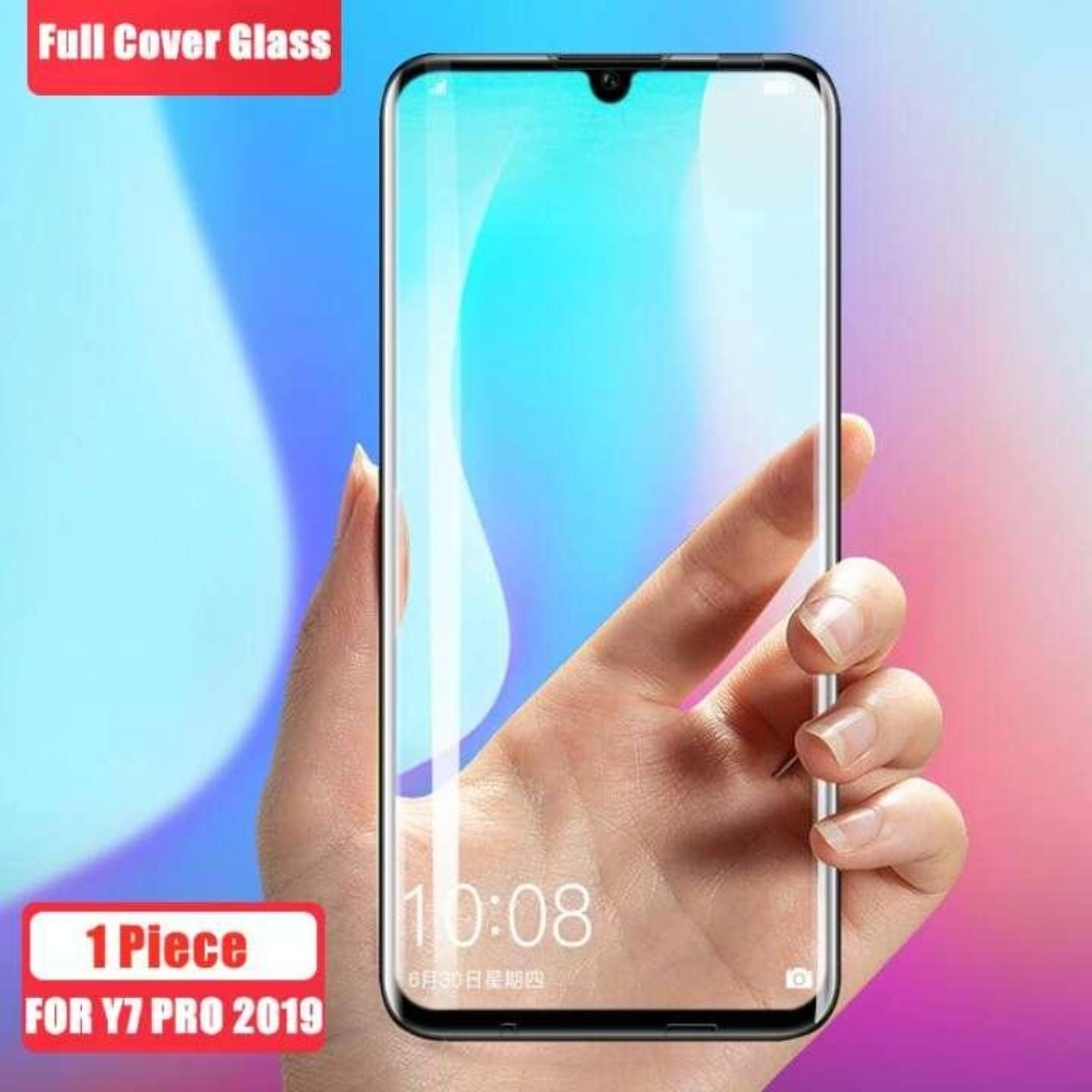 Huawei Y7 Pro (2019) - 6D Tempered Glass HD Screen Protector -Transparent