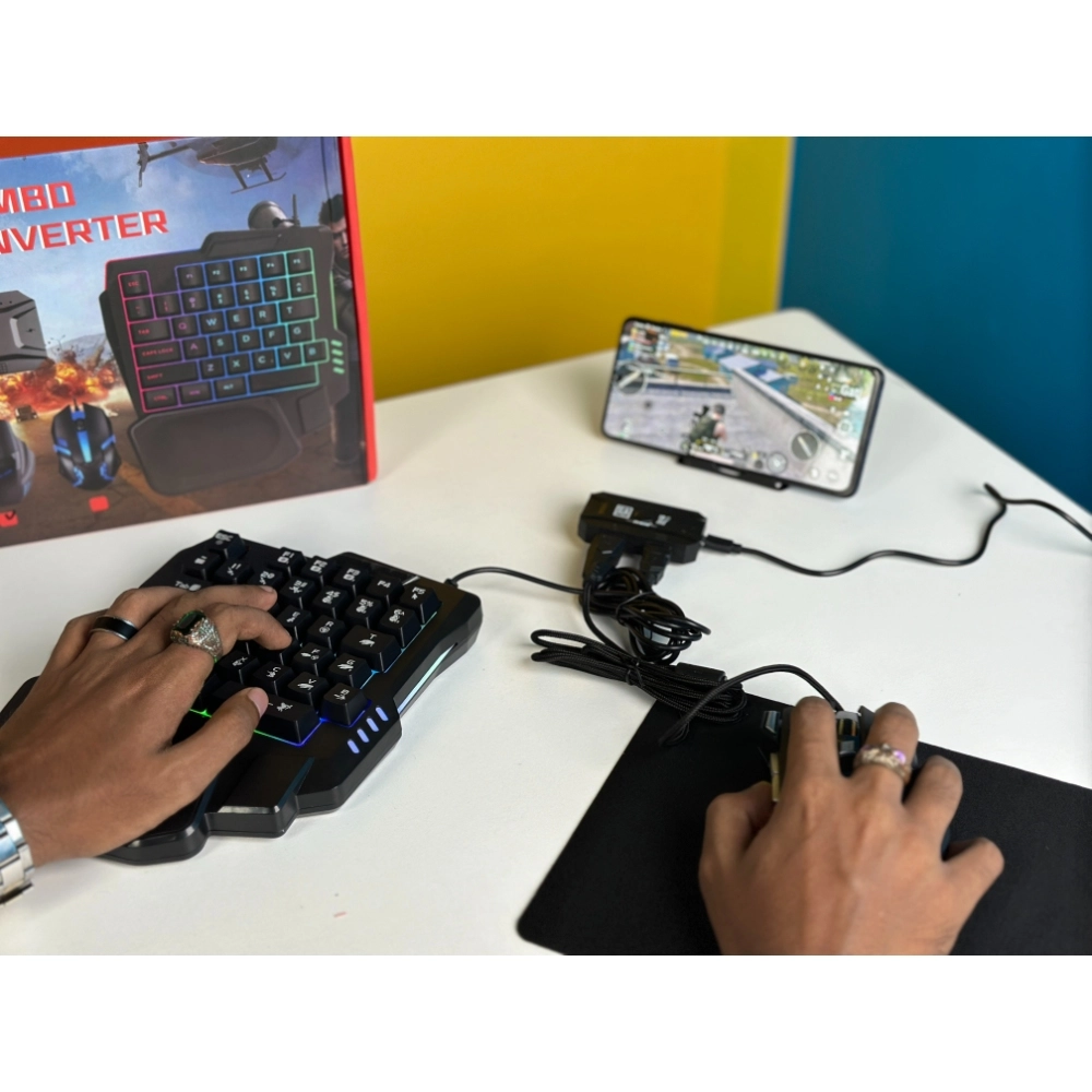 5 in 1 Mobile Game Combo Pack ( Phone Mouse Keyboard)