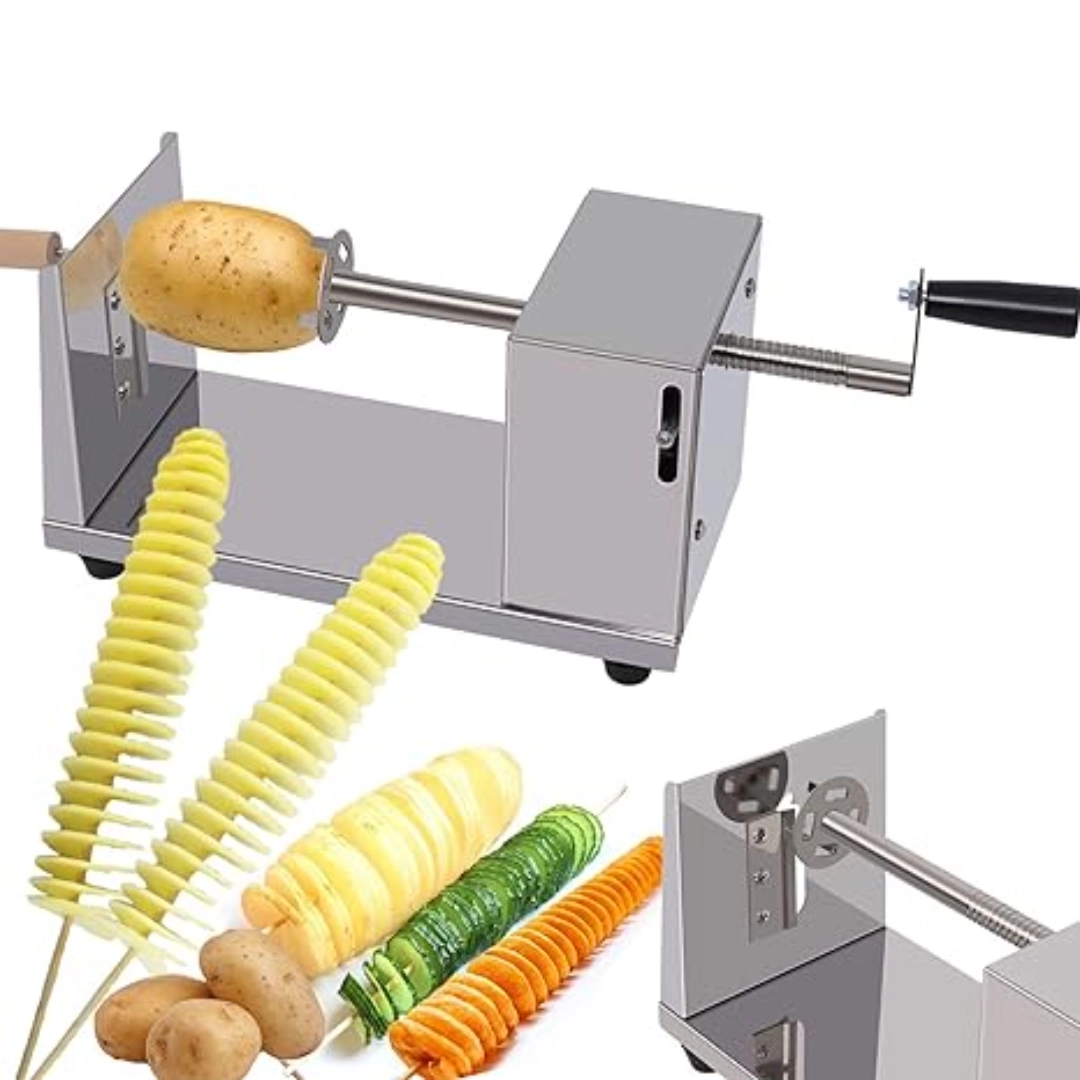 Stainless Steel Twisted Potato Tornado Cutter Spiral Slicer French Fry ...