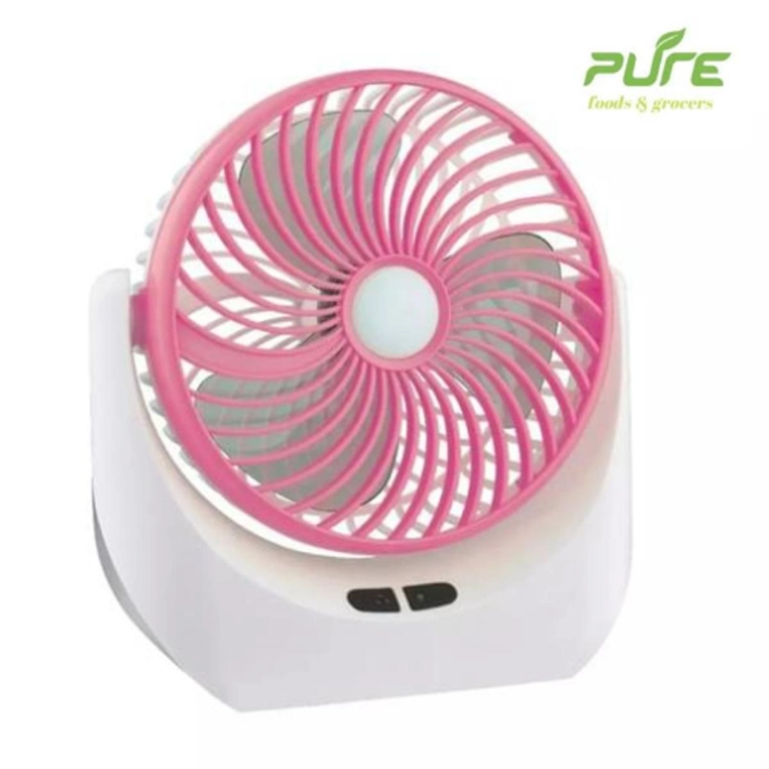 Lithium Rechargeable Mini Table Fan With Led Light -1880