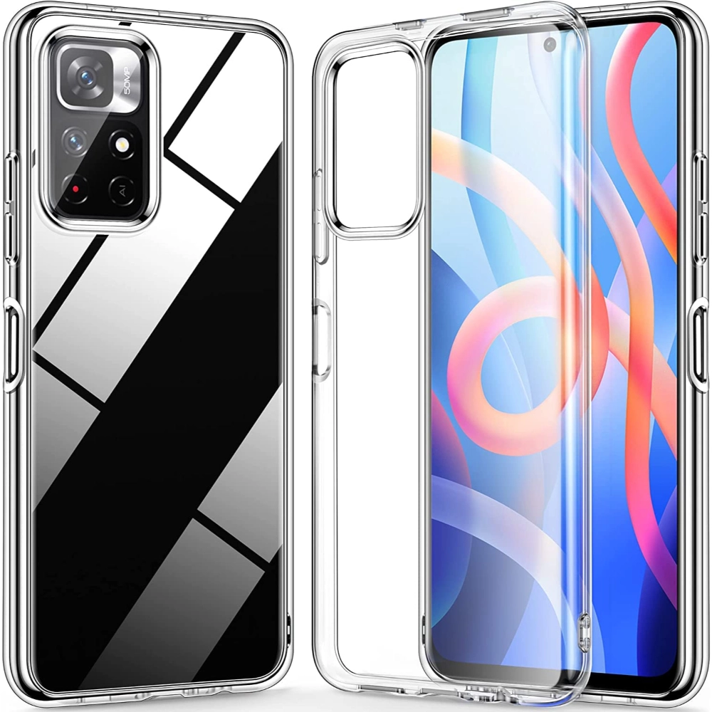 Xiaomi redmi note 11 pro plus Flexible Clear Transparent Soft TPU Back ...