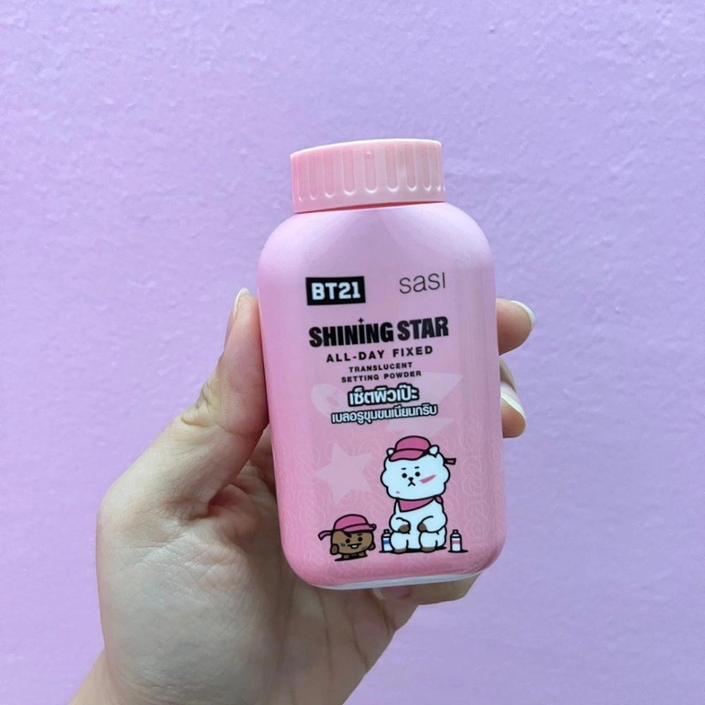 Sasi x BT21 Shining Star All Day Fixed Translucent Setting Powder