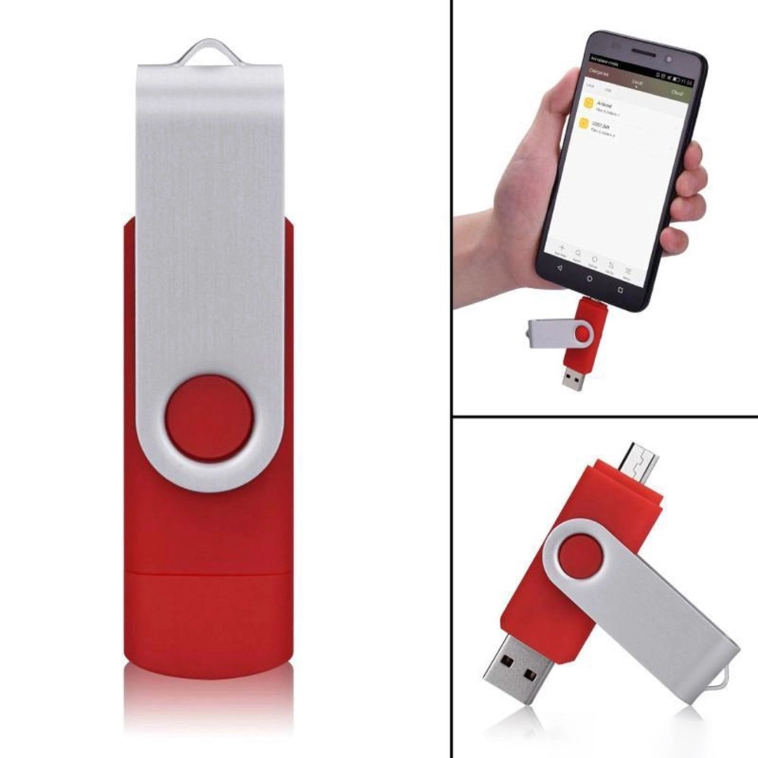 32Gb Otg Usb 2.0 Flash Drive Folding Dual Usb Memory Stick Thumb Pen ...