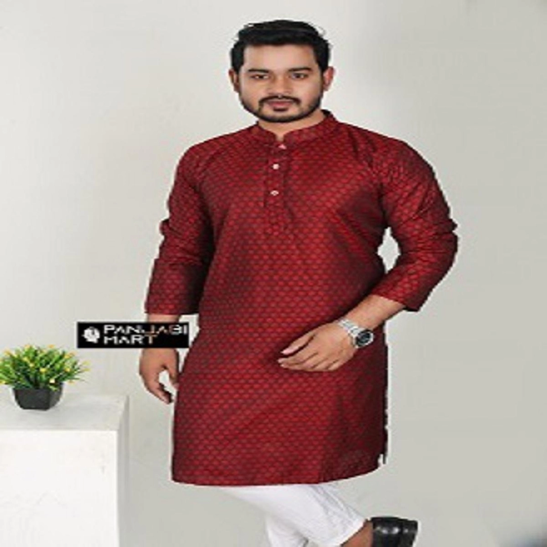 Menz Semi Long Panjabi - Panjabi - Panjabi For Men