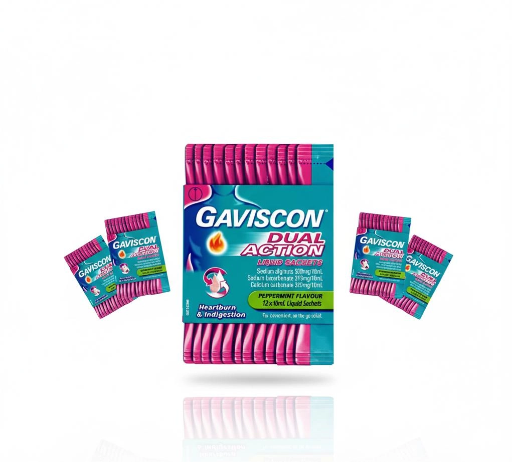 Gaviscon Double Action Liquid Sachets (12 Pack x 10ml)