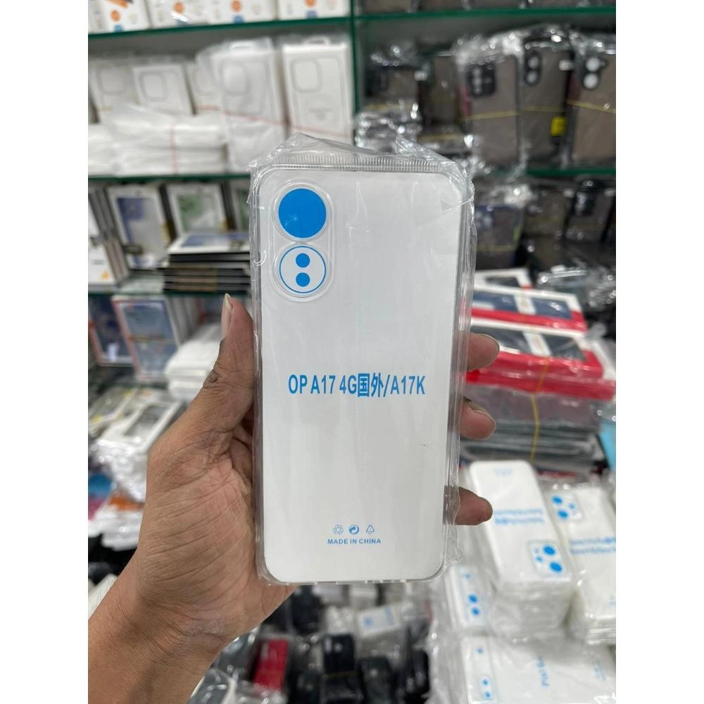 For Oppo A17 Luxury Crystal Clear Case Soft Silicone Shockproof ...