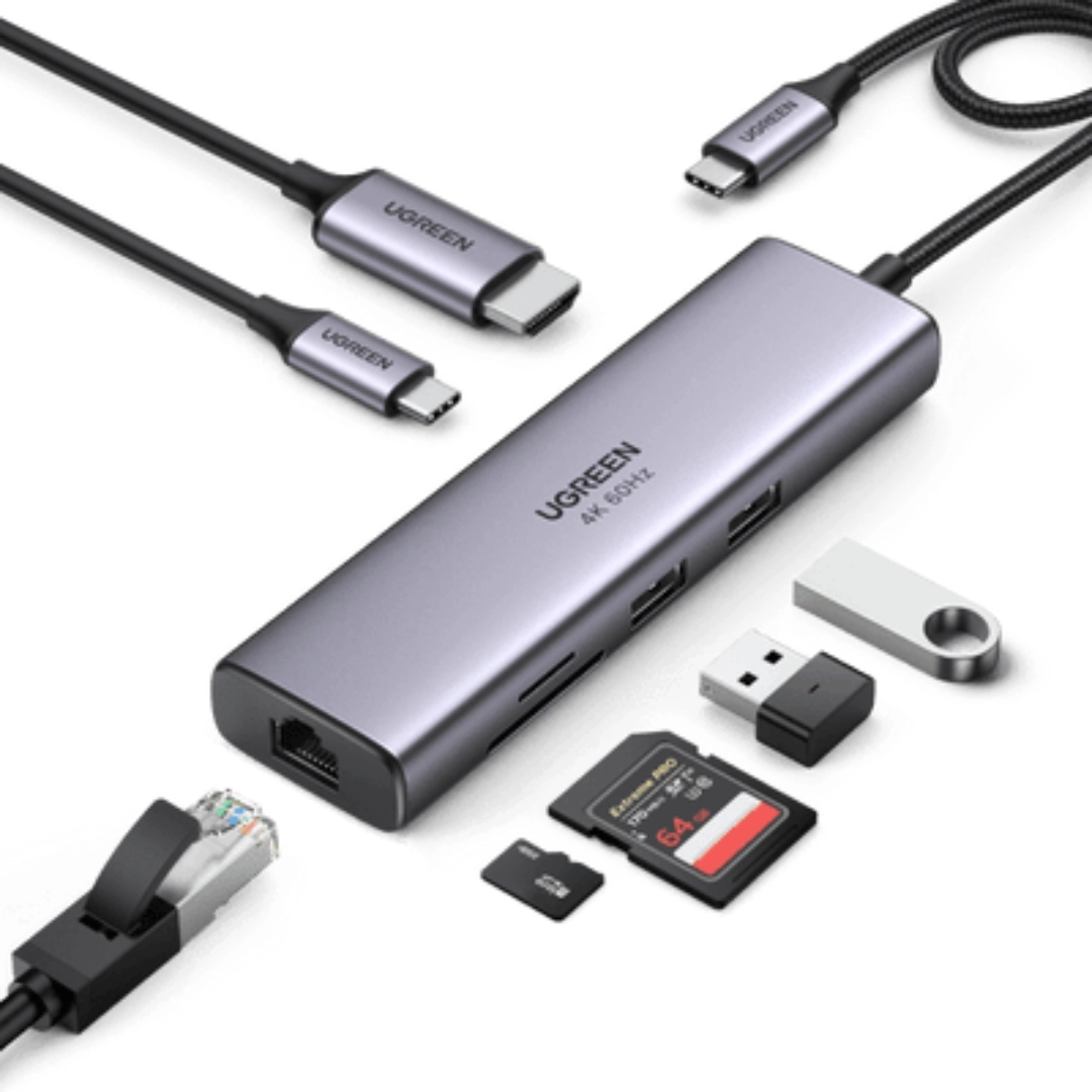 UGREEN 7-in-1 USB-C Hub – 4K HDMI | High-Speed Expansion for Laptop ...