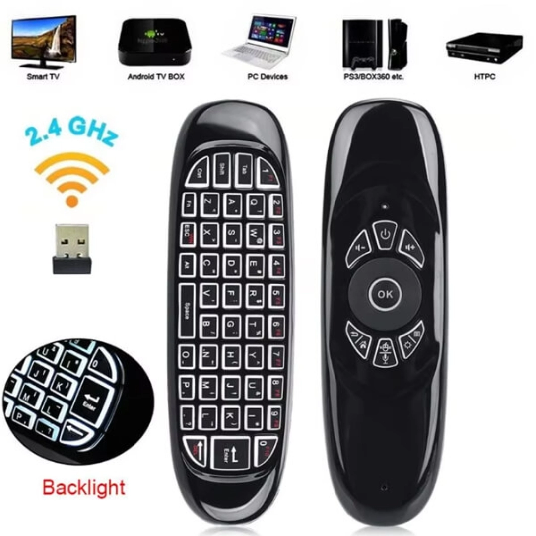 RGB 7 Backlight Fly Air Mouse Wireless Backlit Keyboard G64 ...