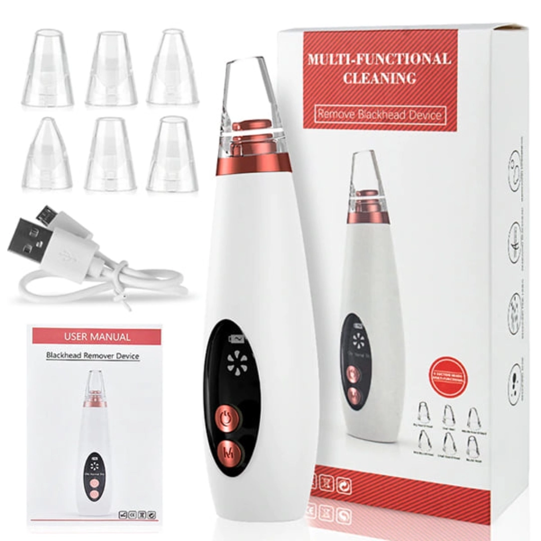 Blackhead Remover Instrument Black Dot Remover Acne Vacuum Suction Face ...