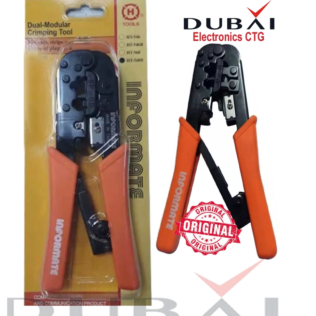 Modular crimping tool inform RJ45 (8-PIN), RJ11 (6-PIN) with cable ...